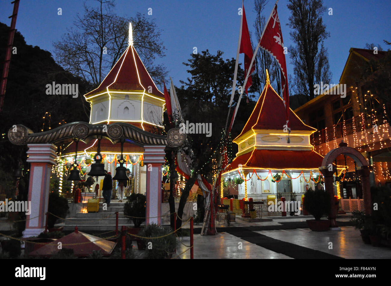 The beauty of Naina Devi Temple early in the morning on Diwali " The ...