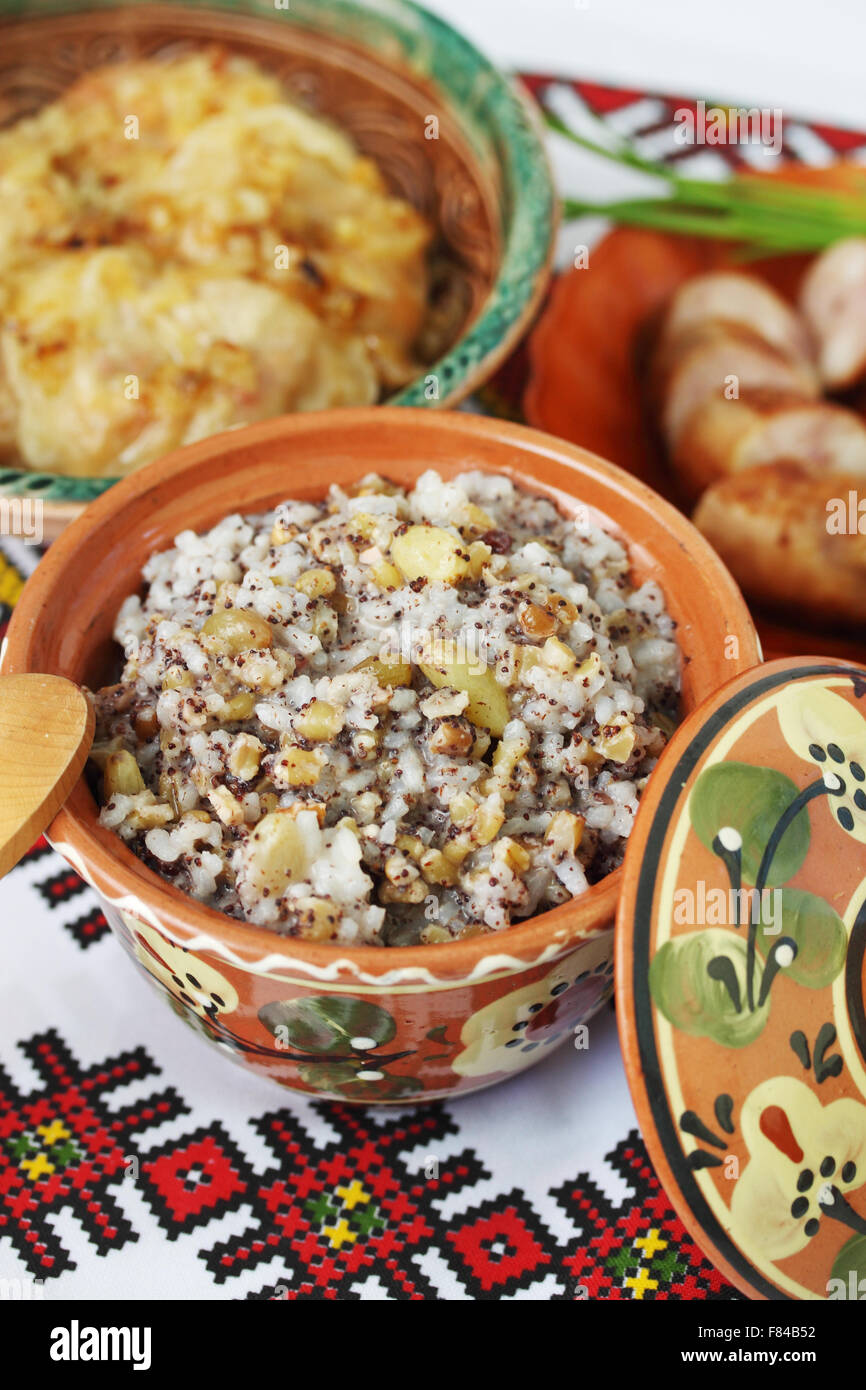 Christmas kutia dish Stock Photo - Alamy