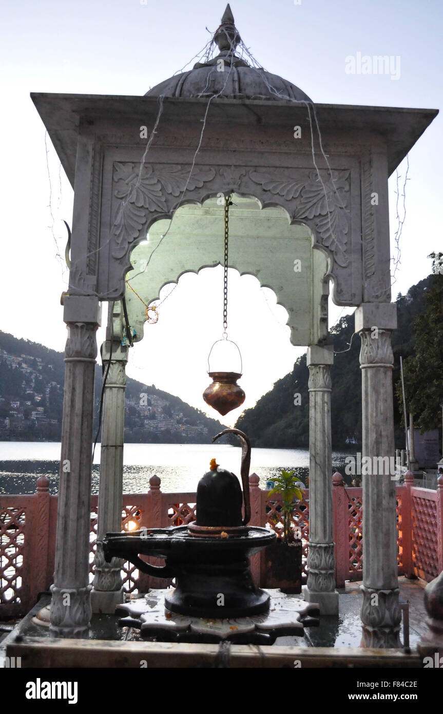 Shivling at Naina Devi Temple, devoted to Maa Naina Devi situated right ...