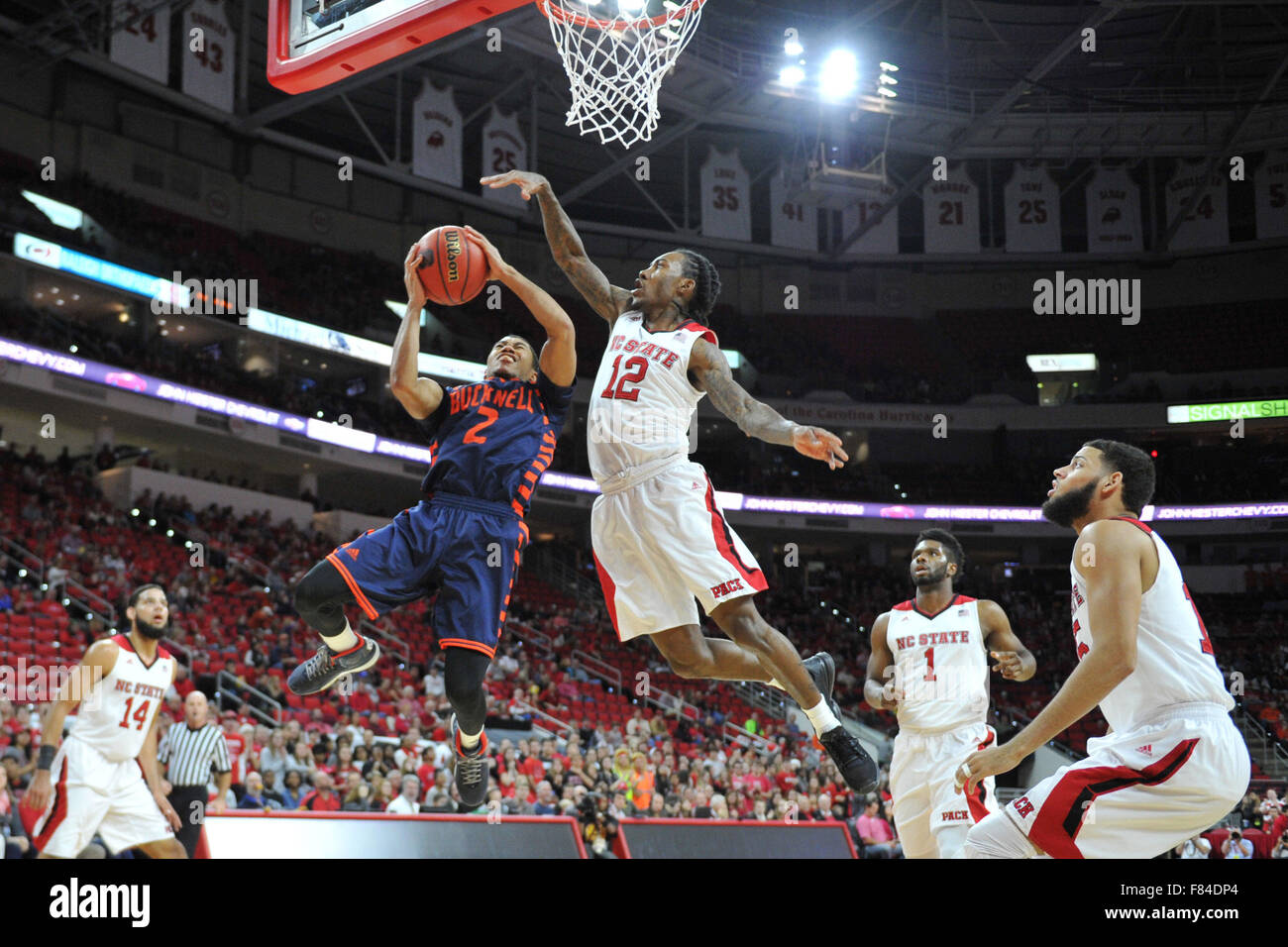 Raleigh, North Carolina, USA. 5th Dec, 2015. Bucknell Bison guard ...