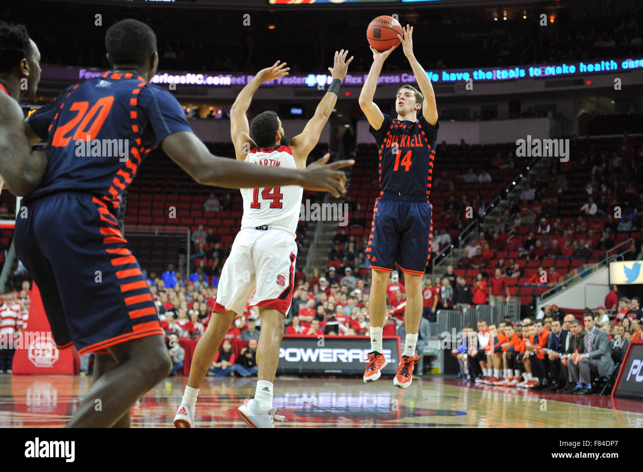 Raleigh, North Carolina, USA. 5th Dec, 2015. Bucknell Bison guard Chris ...