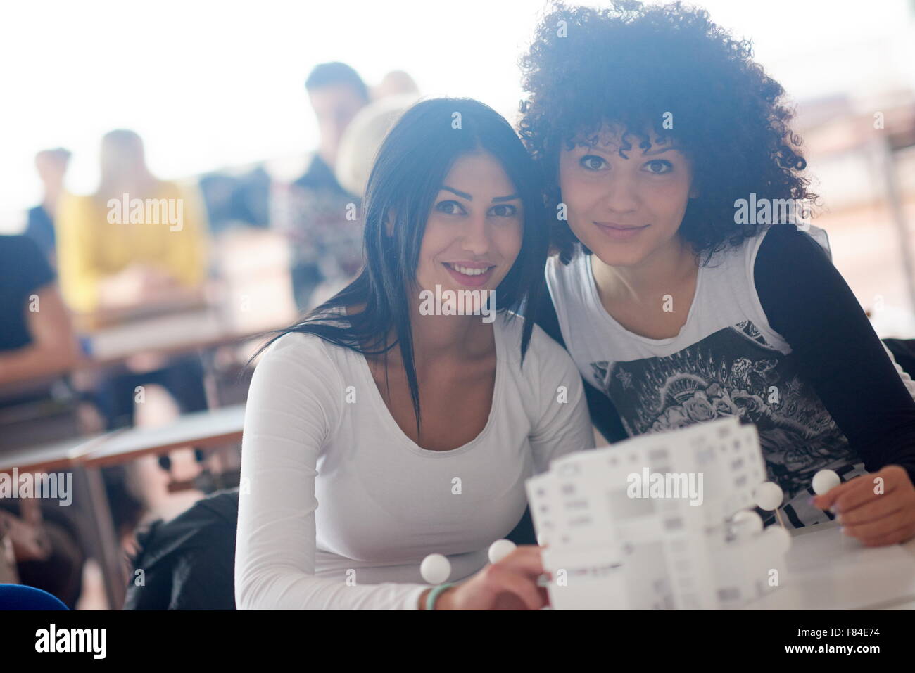 portrait of young female student at school classroom Stock Photo - Alamy