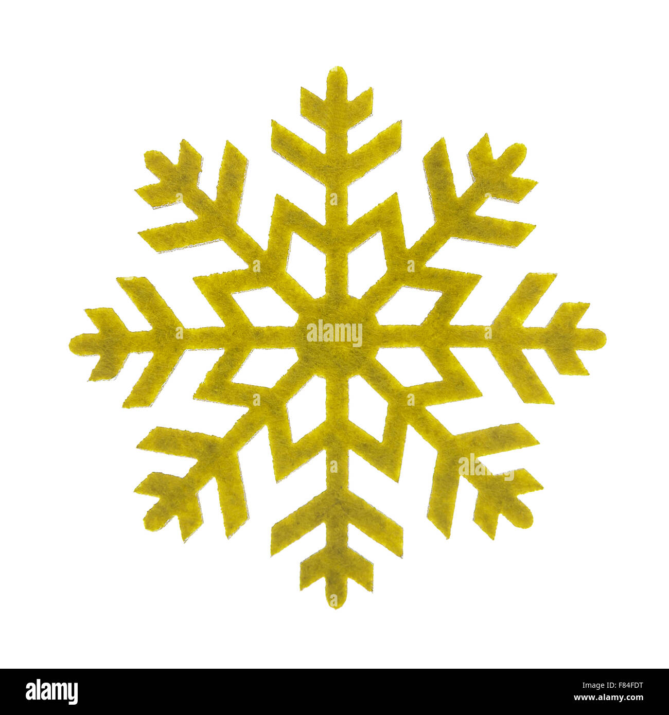 White glass snowflake isolated Cut Out Stock Images & Pictures - Alamy