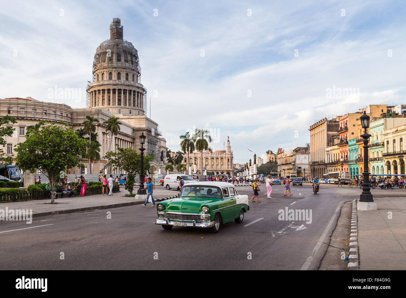 Colours of the Cuban capital Stock Photo - Alamy
