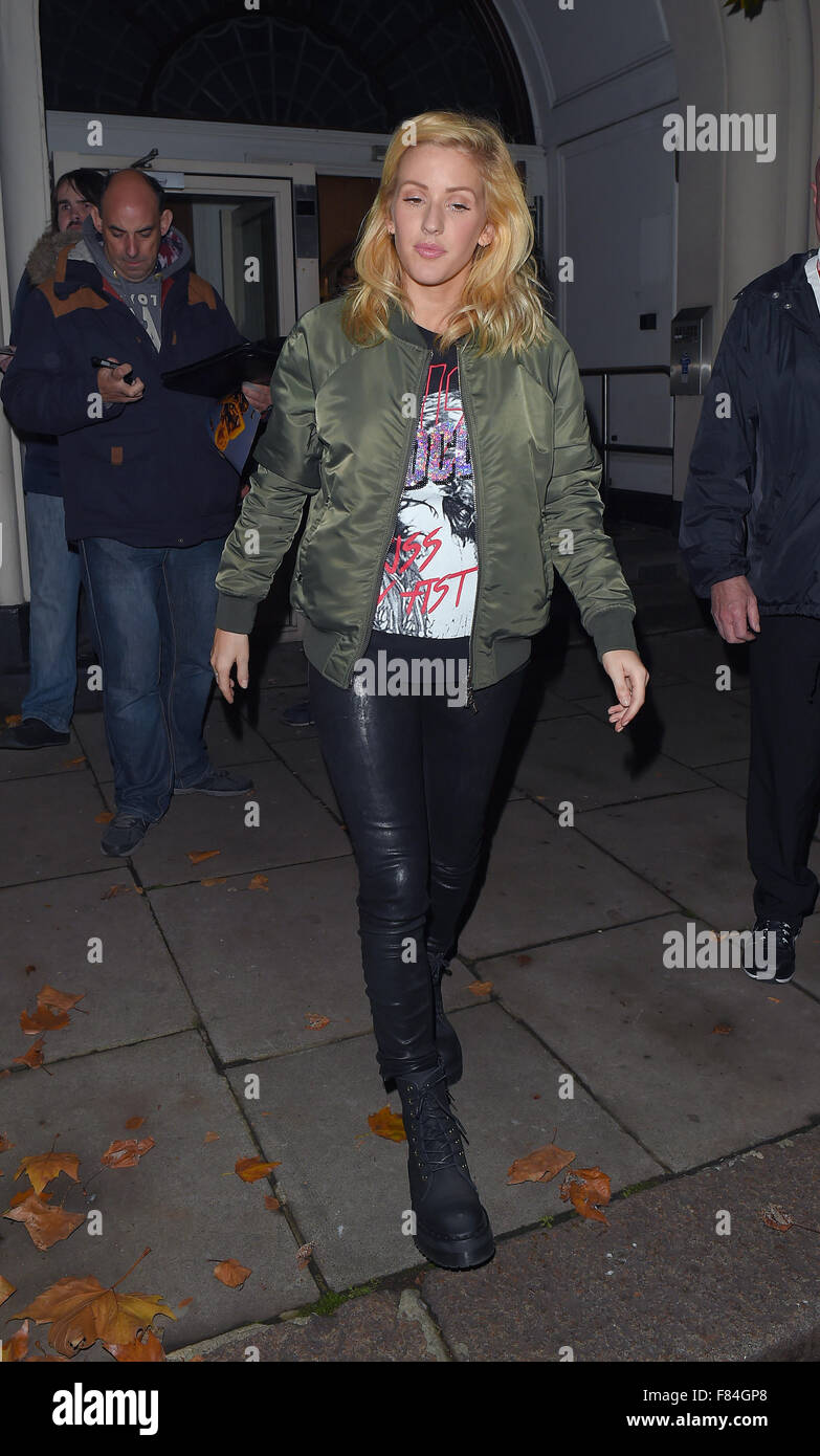 Ellie Goulding leaving the BBC Radio 1 Live Lounge in Maida Vale ...