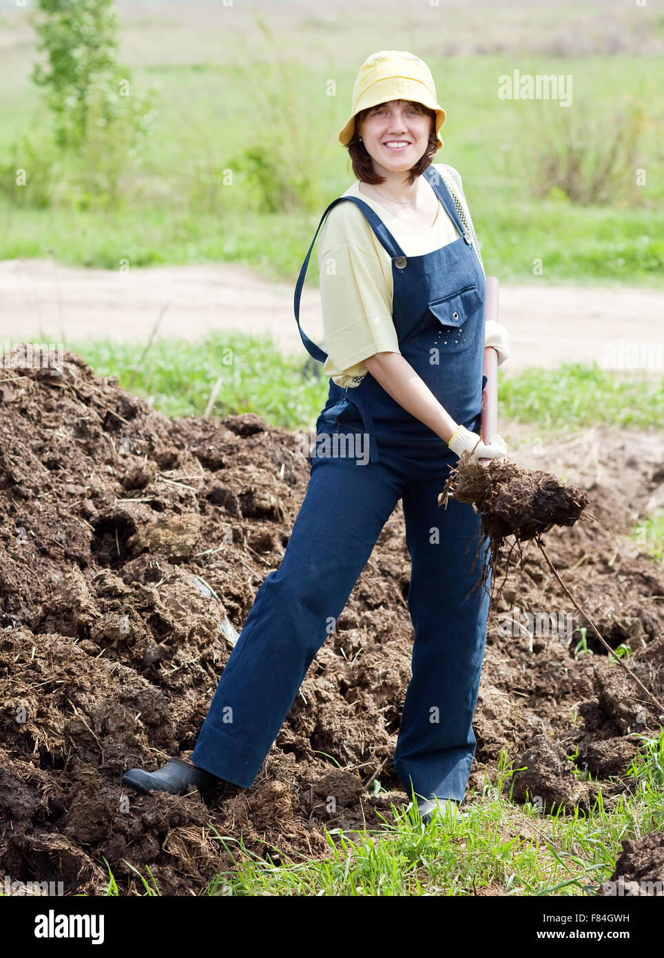 Farm girl overalls gardening hi-res stock photography and images - Alamy