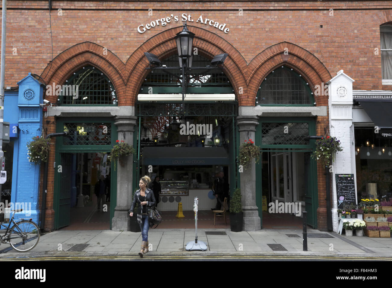The entrance of George's Street Arcade, Dublin, Ireland Stock Photo - Alamy