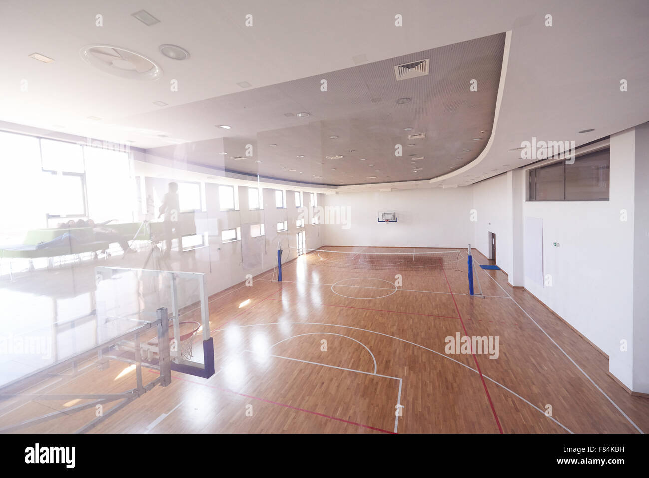 top view of modern shool gym indoor Stock Photo - Alamy