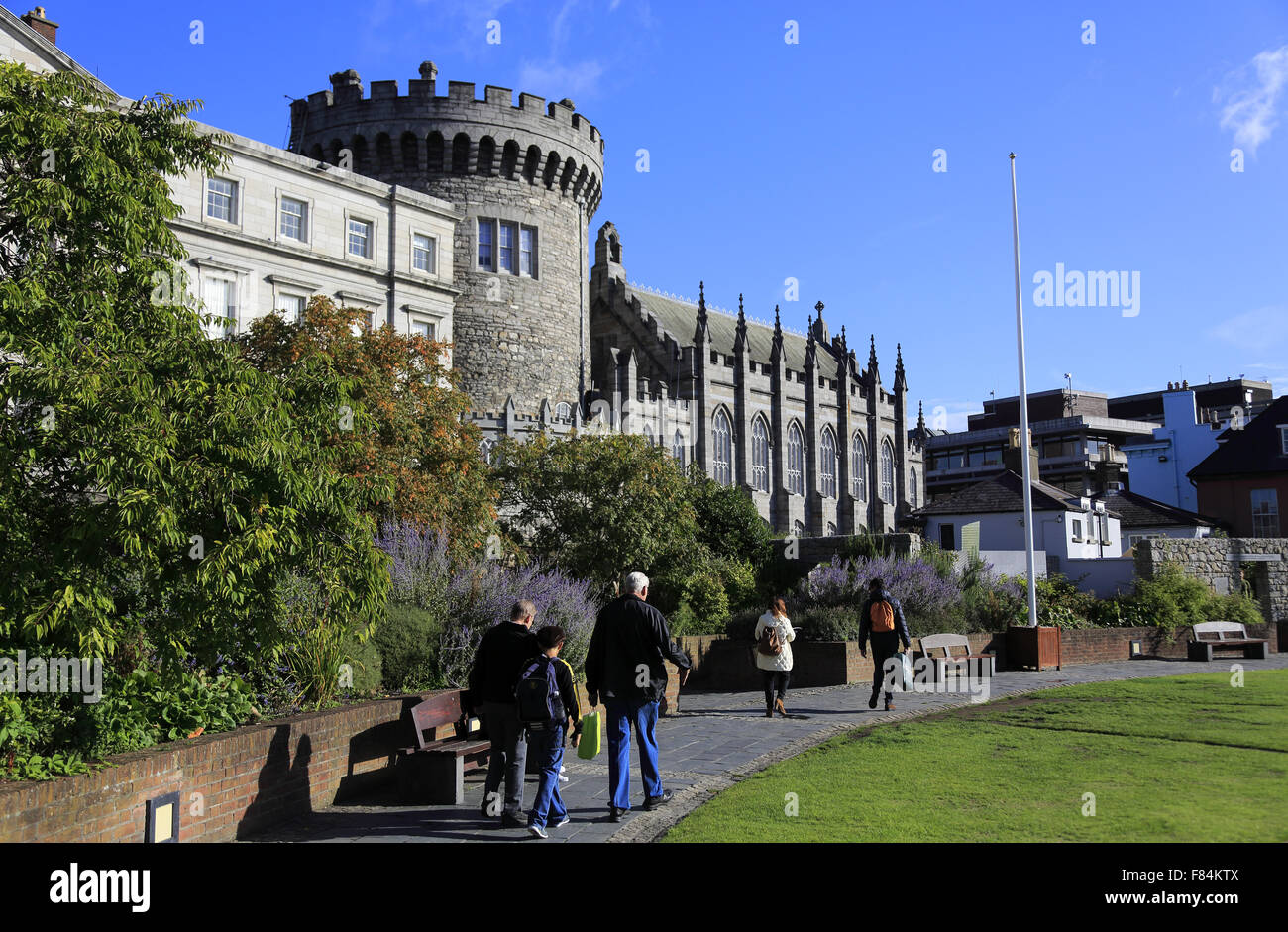 Dublin Castle with the Record Tower. Dublin,Ireland Stock Photo - Alamy