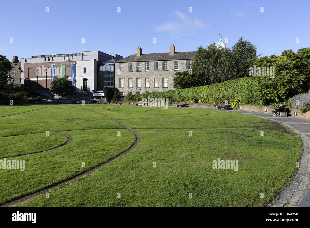 The Dubh linn Garden of Dublin Castle. Dublin. Ireland Stock Photo - Alamy
