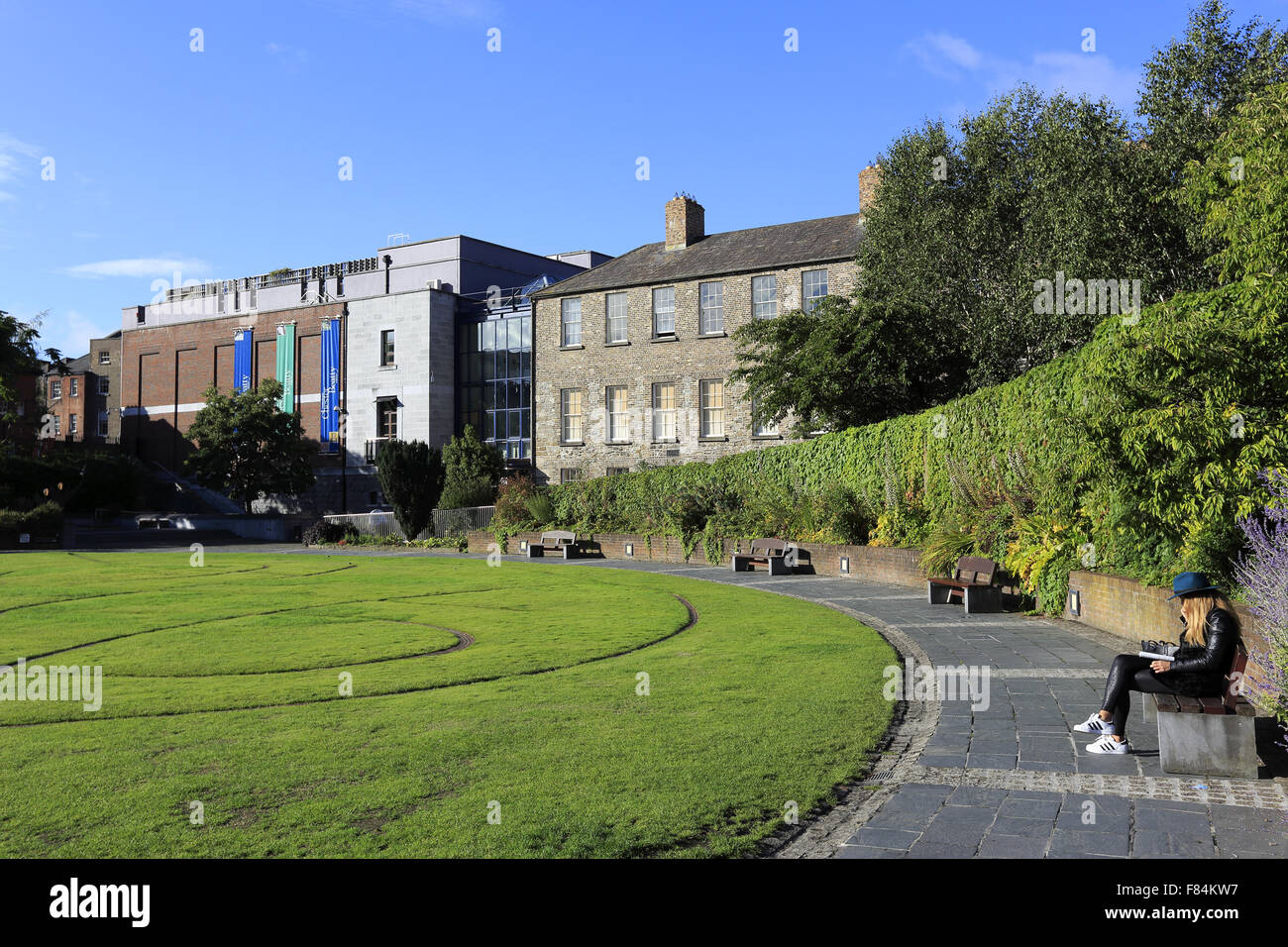 The Dubh linn Garden of Dublin Castle. Dublin. Ireland Stock Photo - Alamy