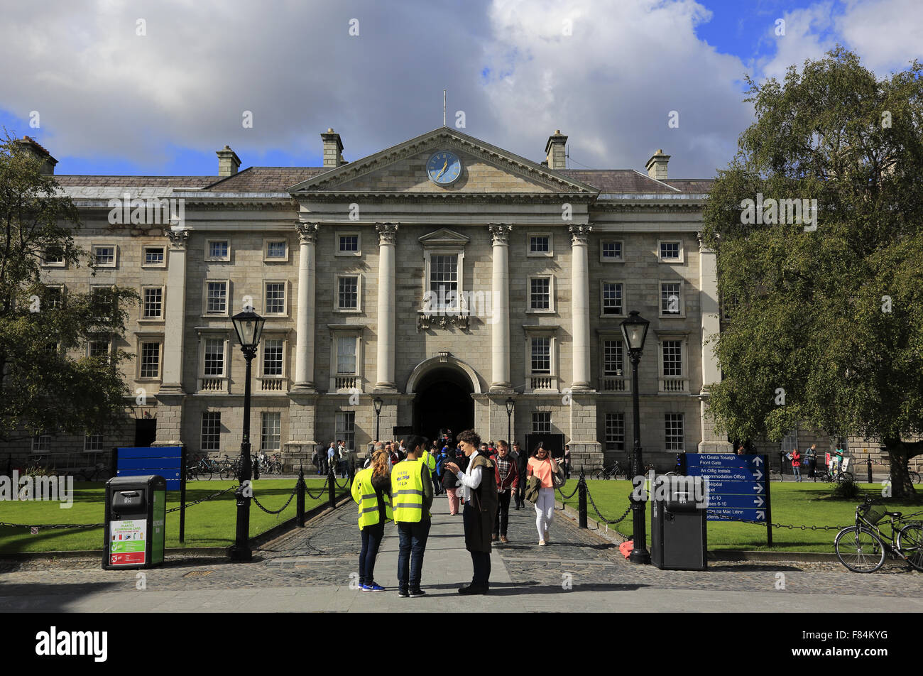 Parliament Square of Trinity College, Dublin, Ireland Stock Photo - Alamy