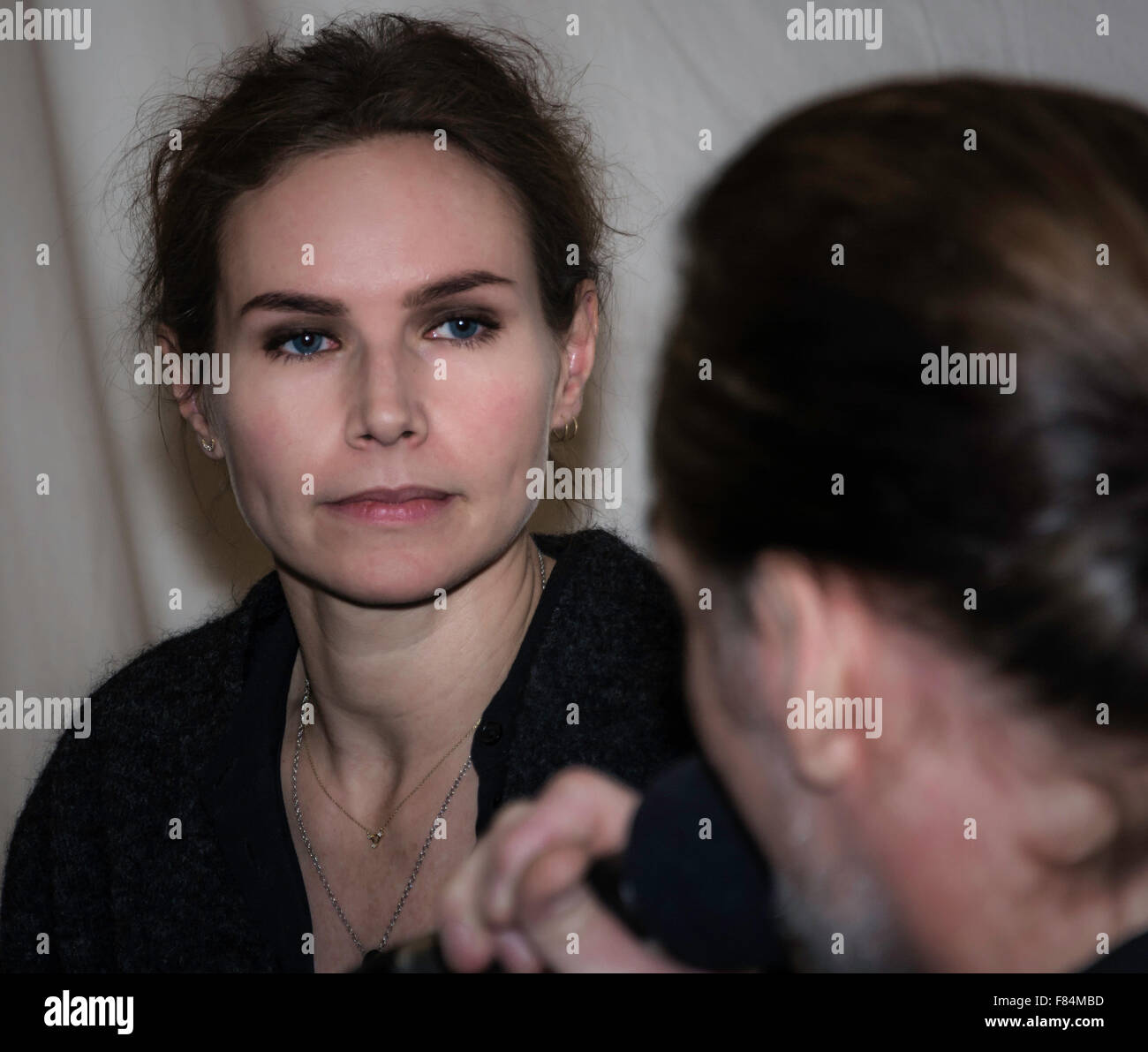 Malmo, Sweden. 05th Dec, 2015. Nina Persson from "The Cardigans" talks ...