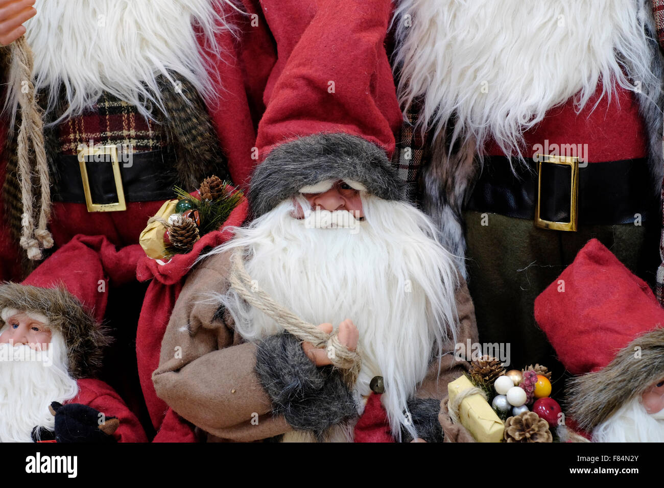 Santa Claus puppets Stock Photo - Alamy