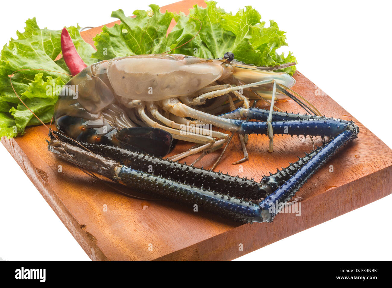 Big Freshwater prawn ready for cooking Stock Photo - Alamy