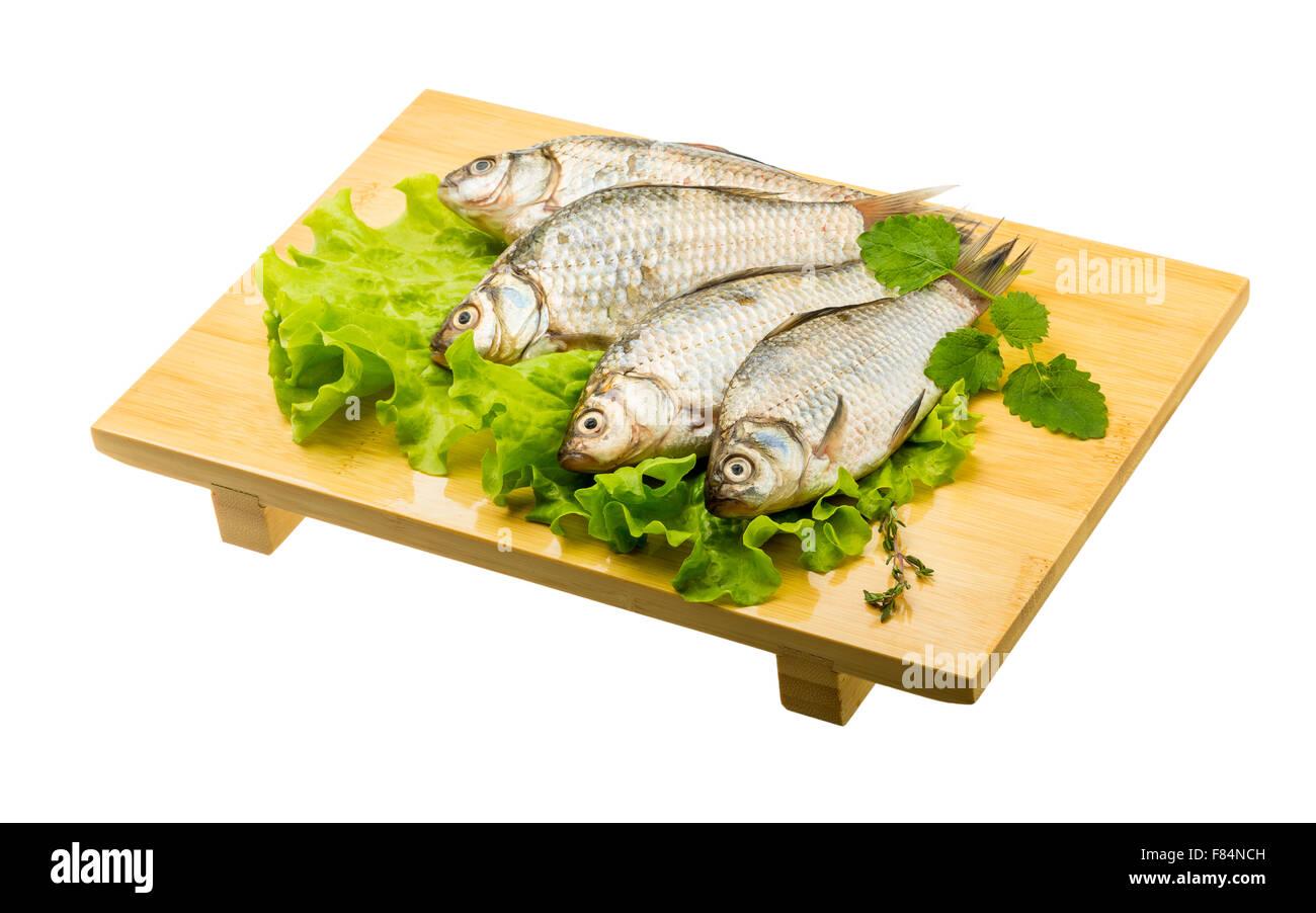 Raw Crucian fish - ready for cooking Stock Photo - Alamy