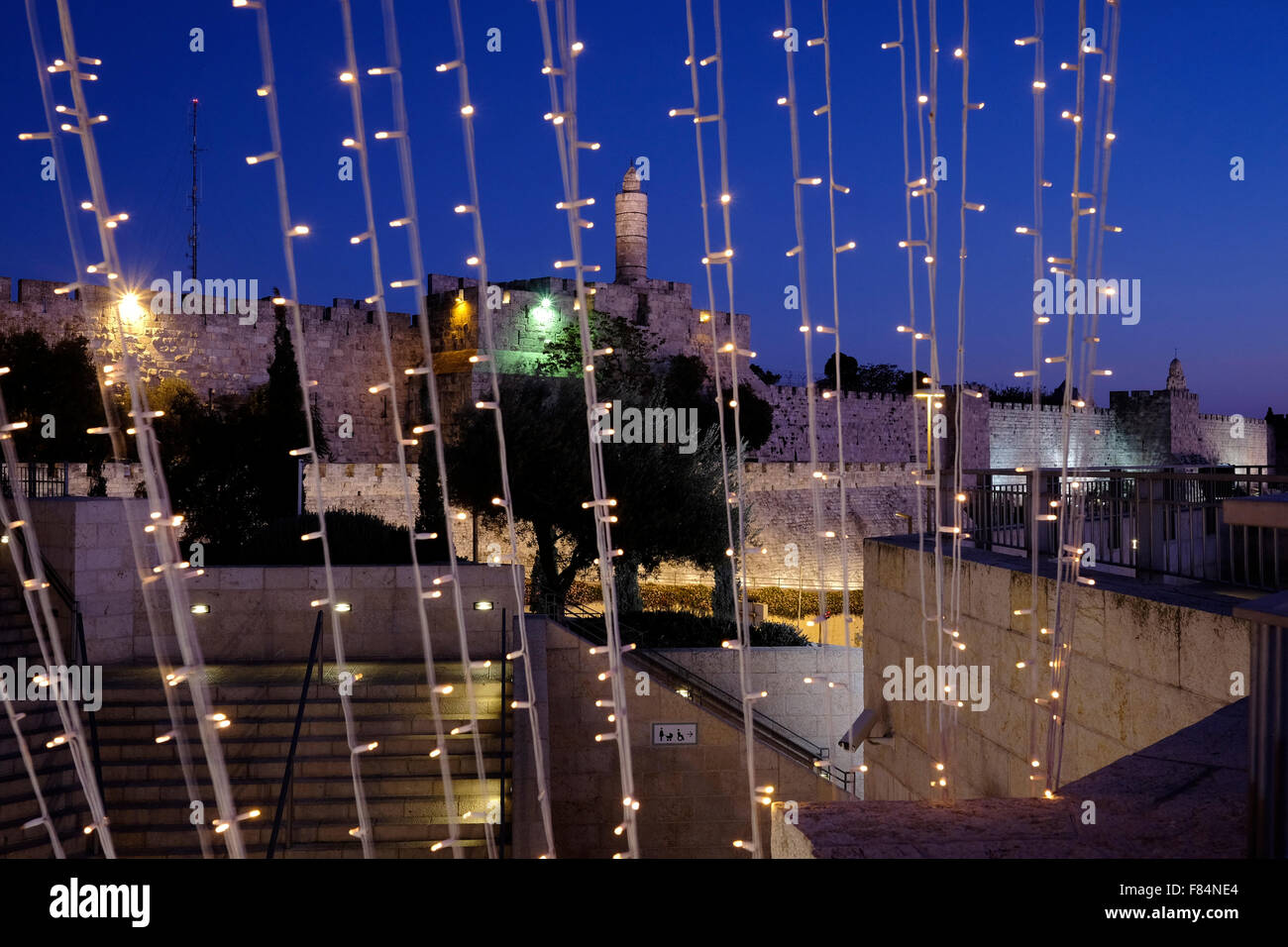 The fortified Tower of David, also known as the Jerusalem Citadel and ...