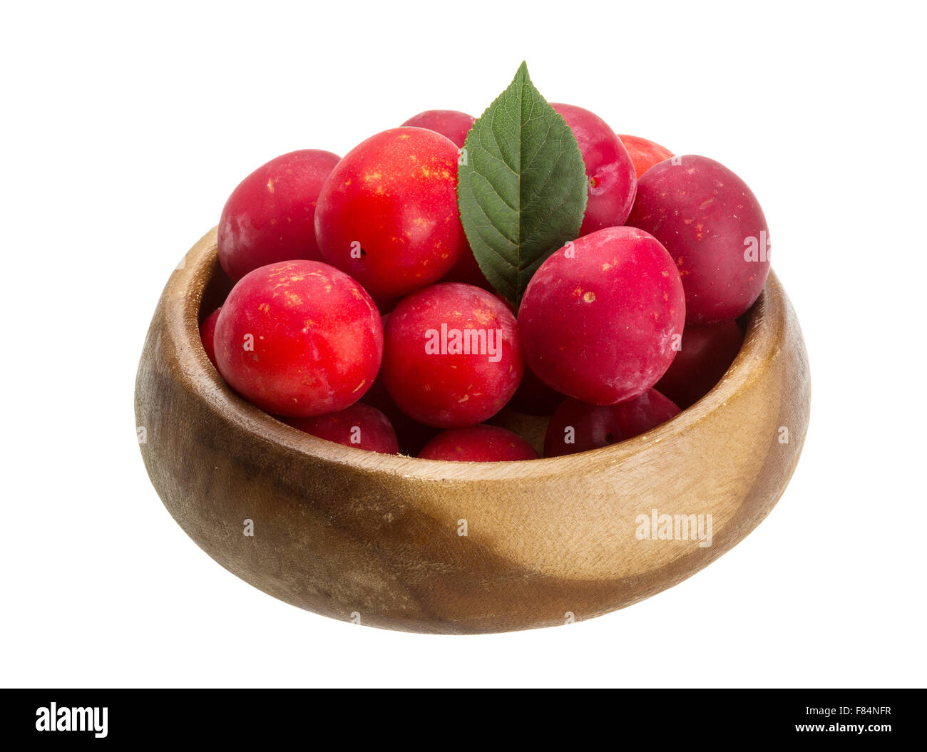 Damson plum isolated on white background Stock Photo - Alamy
