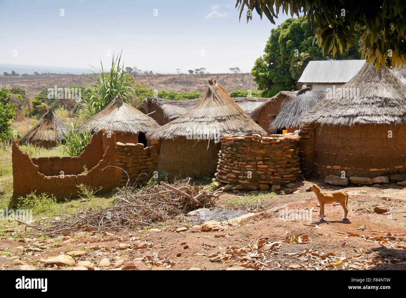Kabye tribal village of Taneka Beri, Atakora region, northern Benin ...