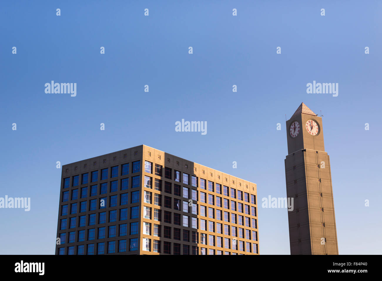Metropolitan Transit System Clock Tower building. San Diego, California ...