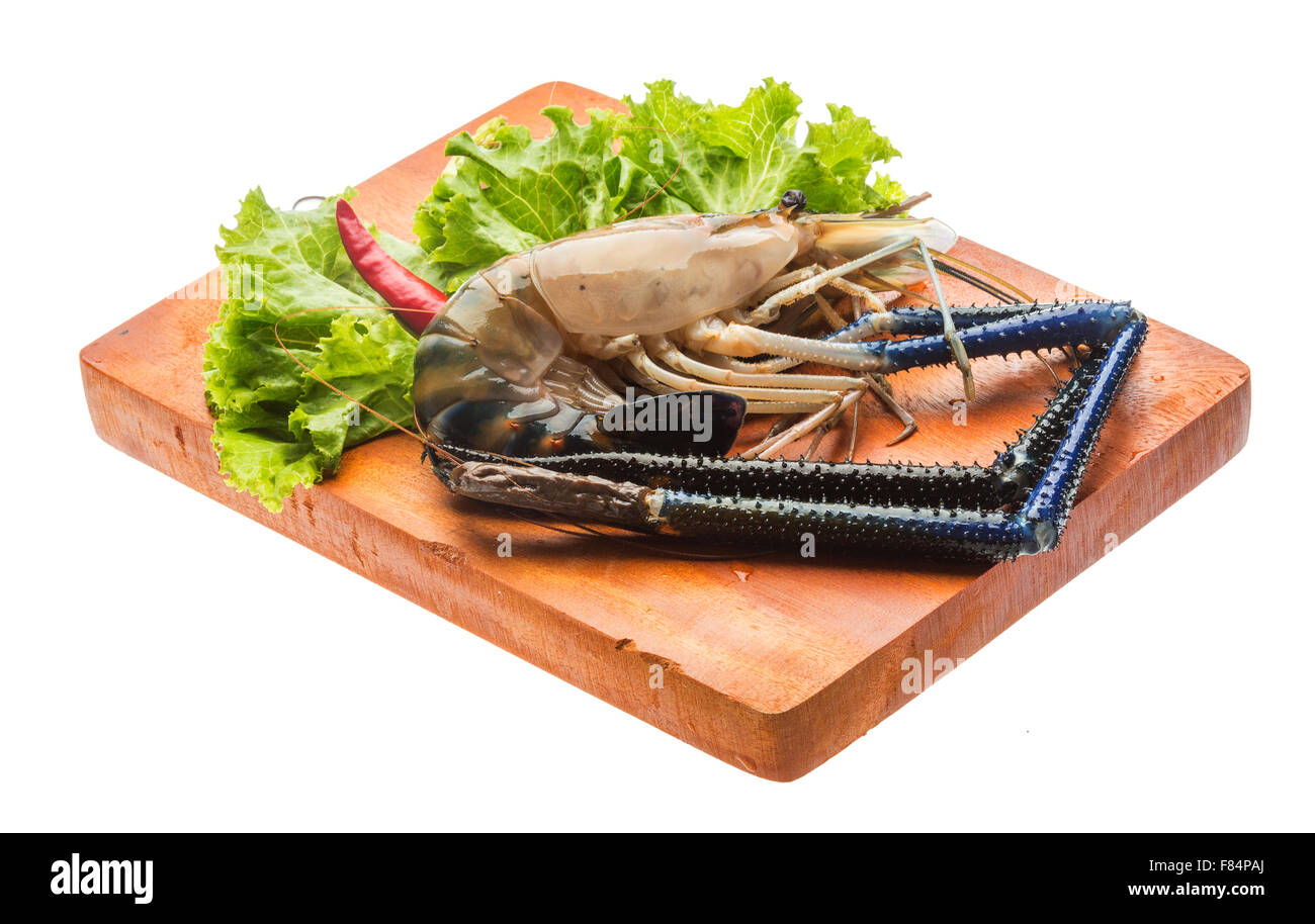 Big Freshwater prawn ready for cooking Stock Photo - Alamy