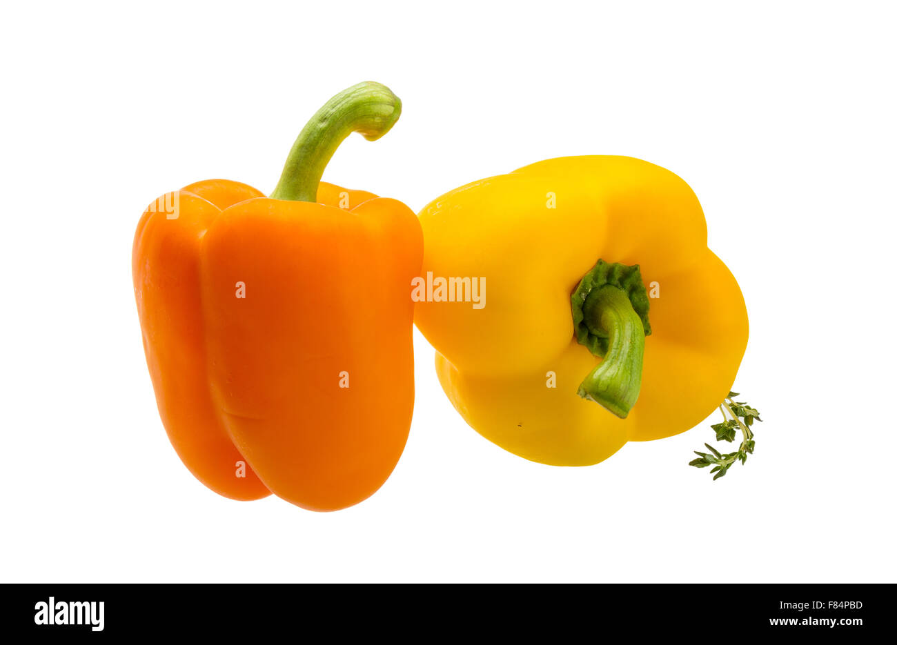 Bulgarian Pepper assortie isolated on white background Stock Photo - Alamy