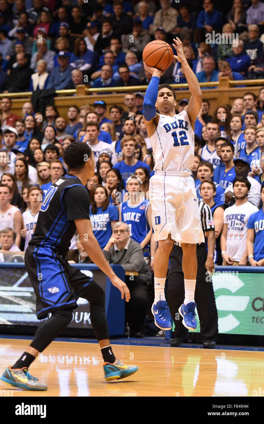 Durham, North Carolina, USA. 5th Dec, 2015. Duke Blue Devils guard ...