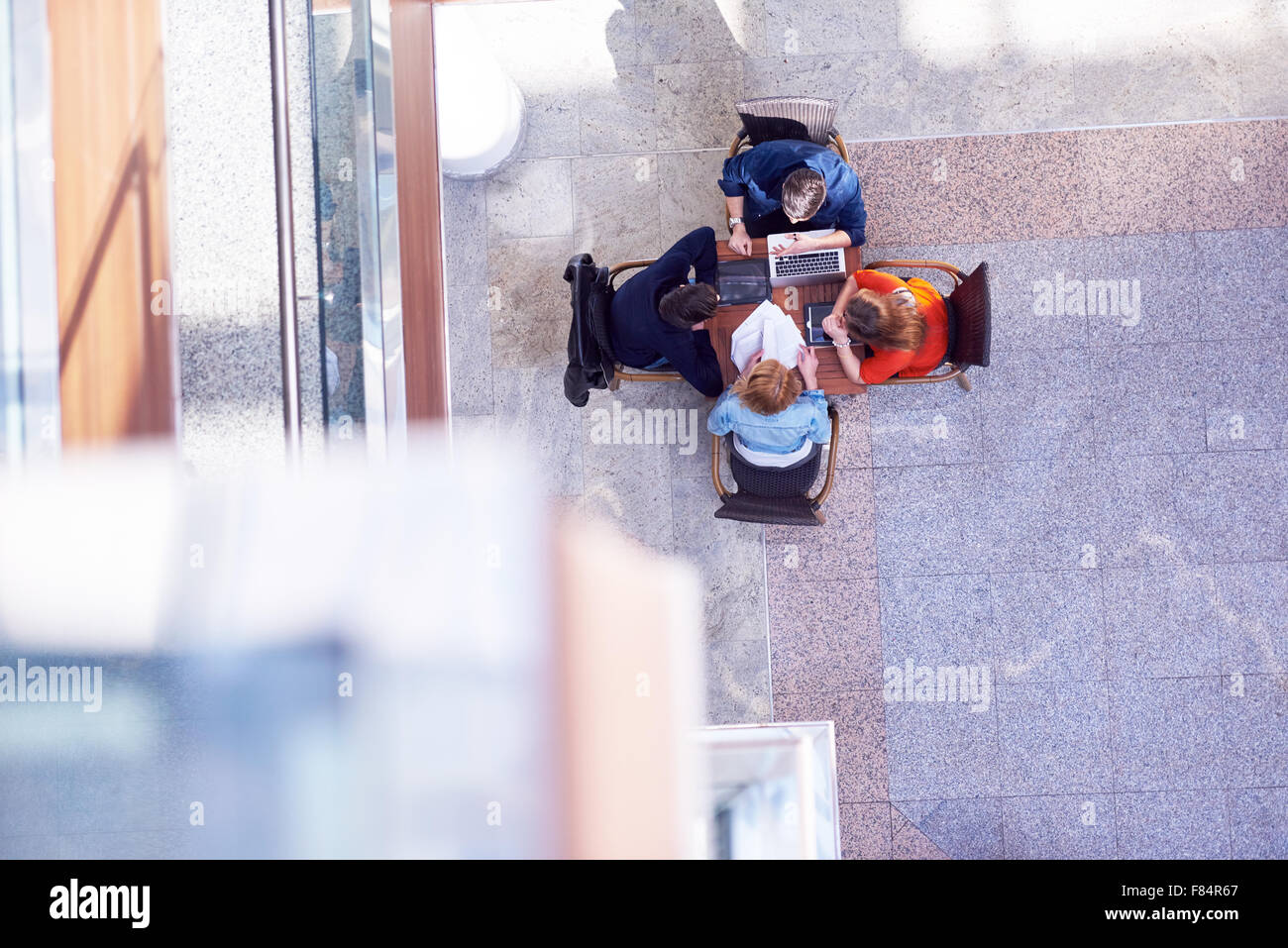 students group working on school project together at modern university ...