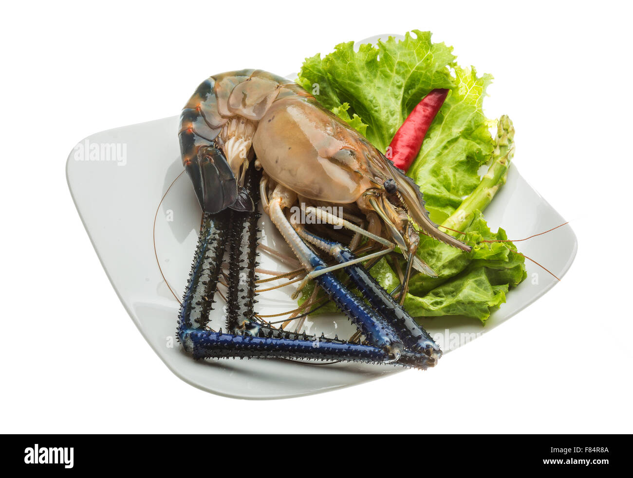 Big Freshwater prawn ready for cooking Stock Photo - Alamy