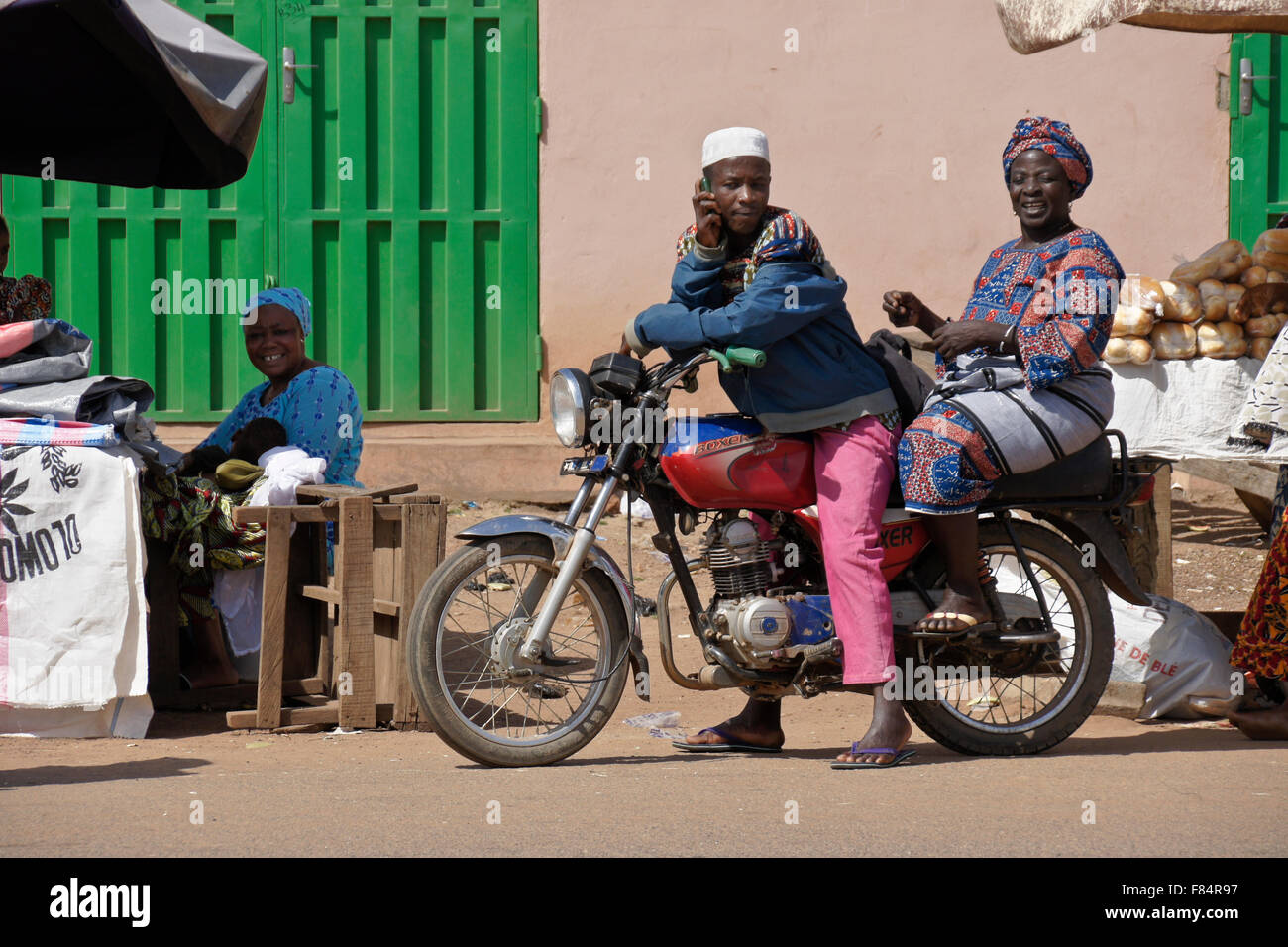 African man on motorcycle hi-res stock photography and images - Alamy