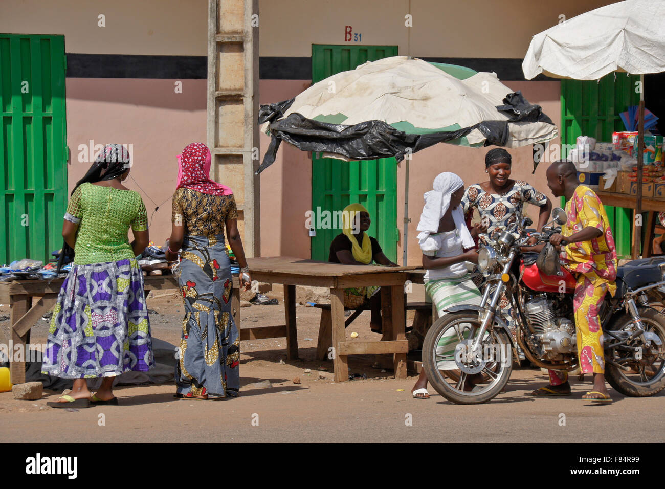 Central market, Djougou, Benin Stock Photo - Alamy