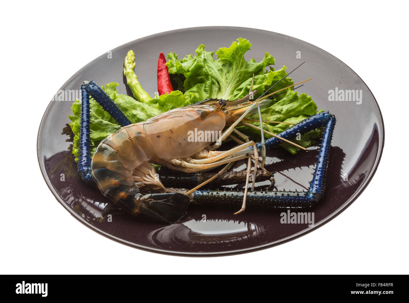Big Freshwater prawn ready for cooking Stock Photo - Alamy