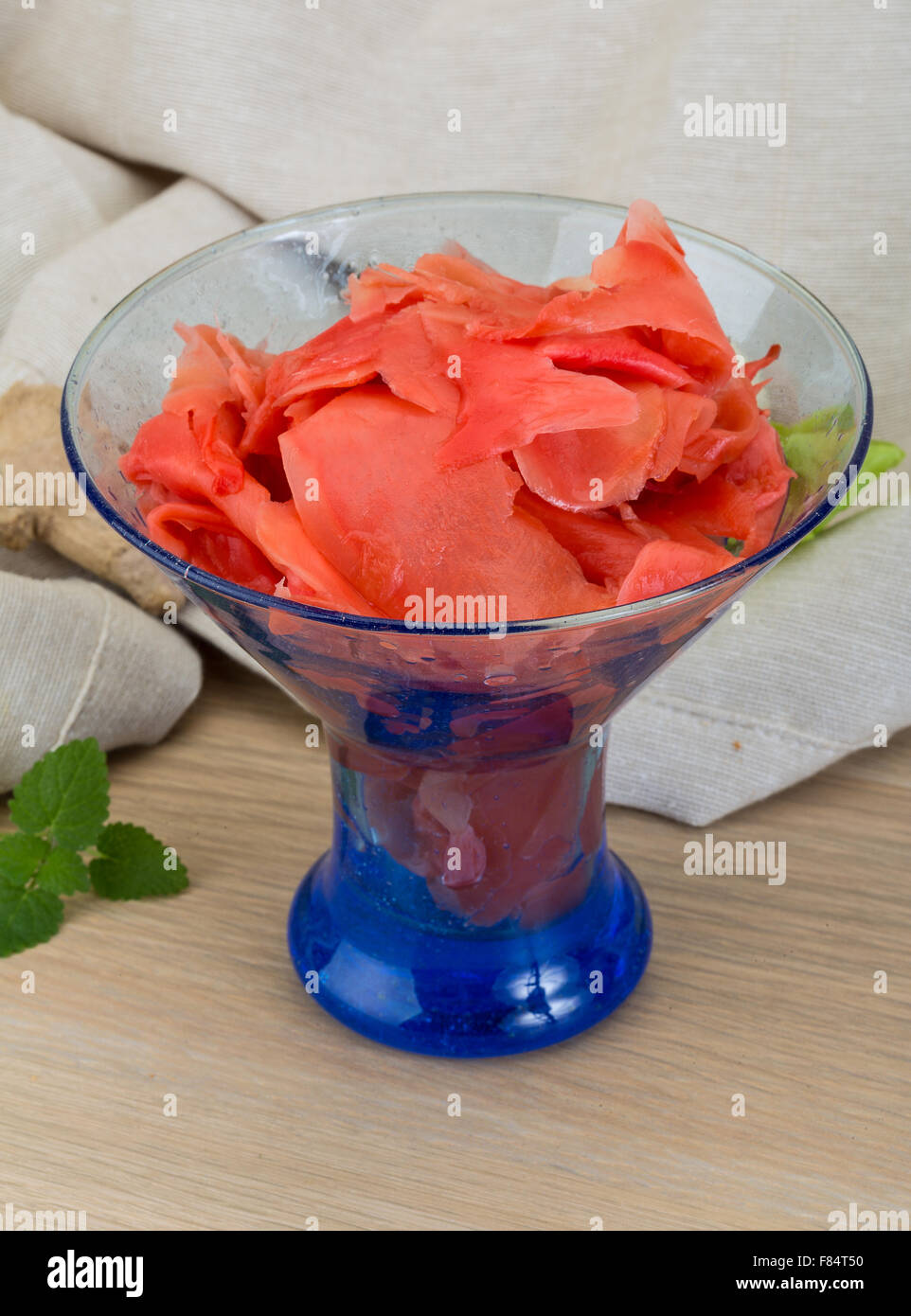 Marinated ginger - special flavour for japan kitchen Stock Photo - Alamy