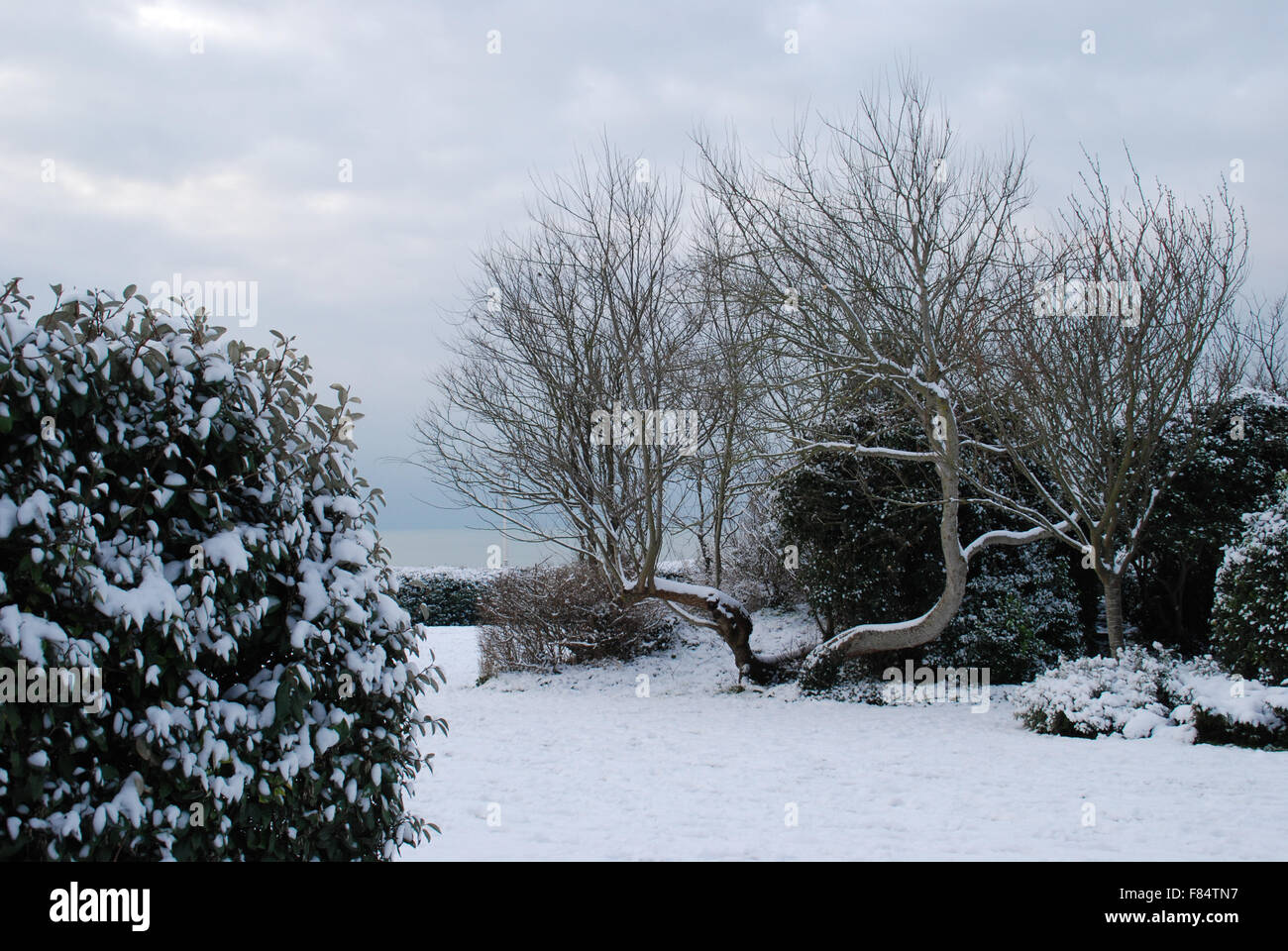 snow scene in brighton Stock Photo - Alamy