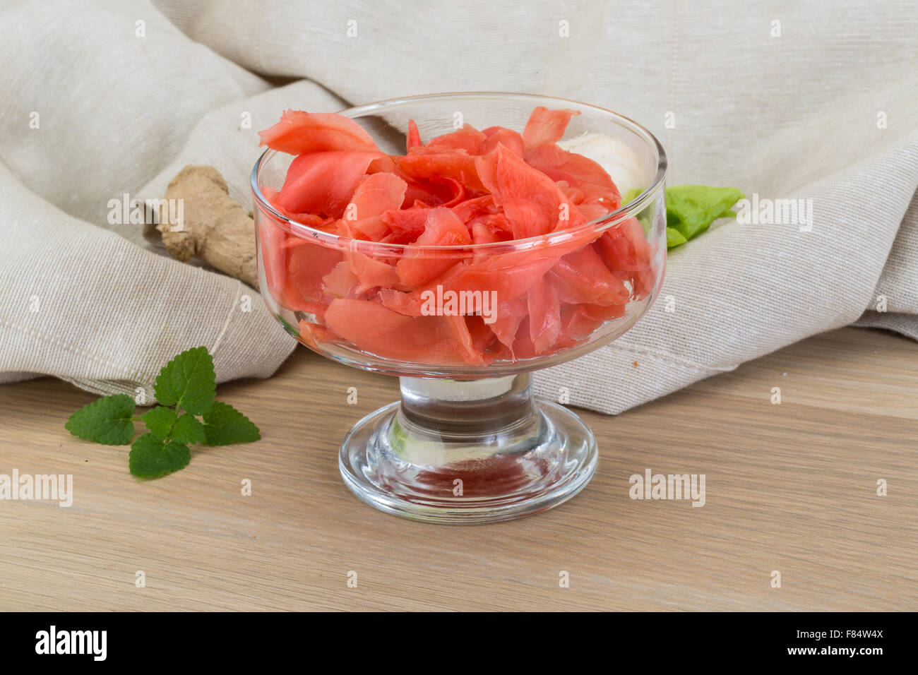 Marinated ginger - special flavour for japan kitchen Stock Photo - Alamy