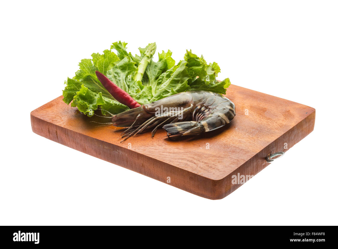 Raw Tiger prawn ready for cooking Stock Photo - Alamy