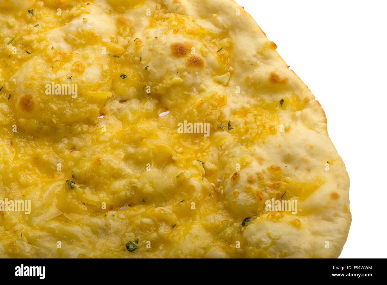 Naan with cheese and garlic - Indian bread Stock Photo - Alamy