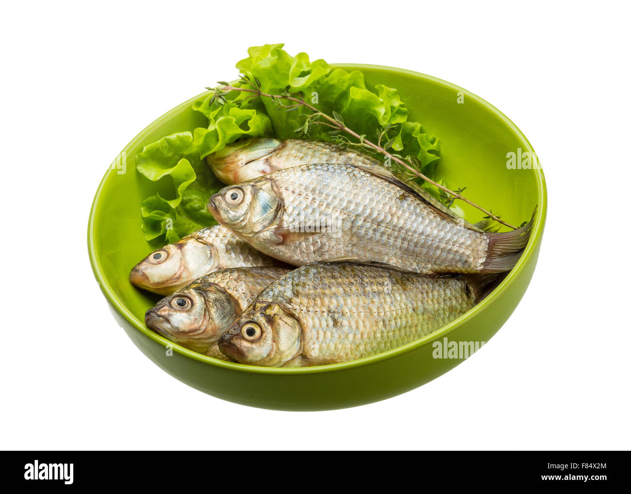 Raw Crucian fish - ready for cooking Stock Photo - Alamy