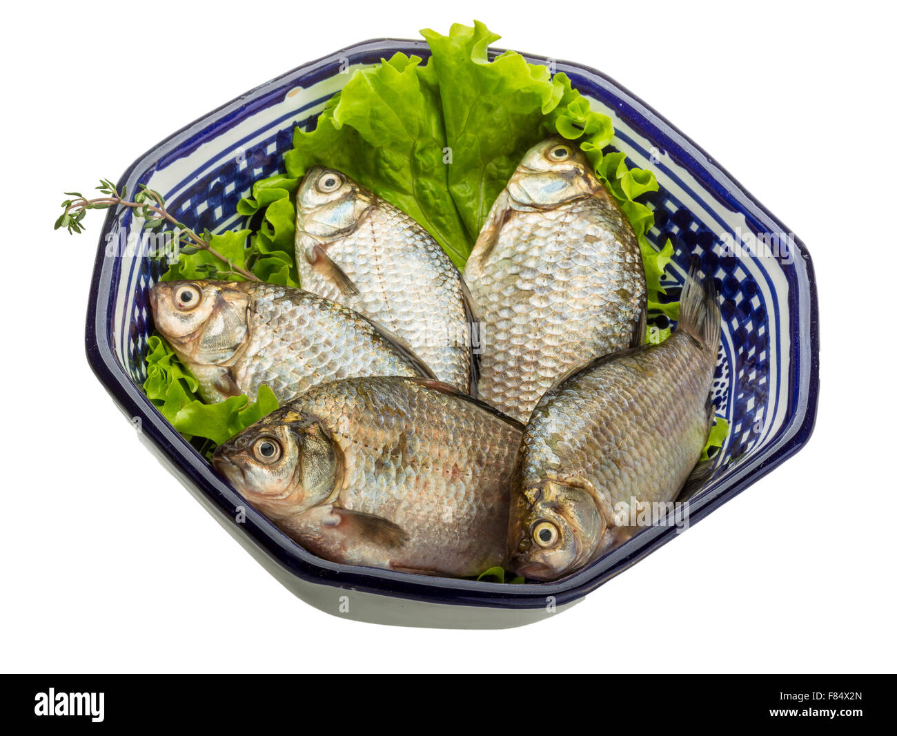 Raw Crucian fish - ready for cooking Stock Photo - Alamy