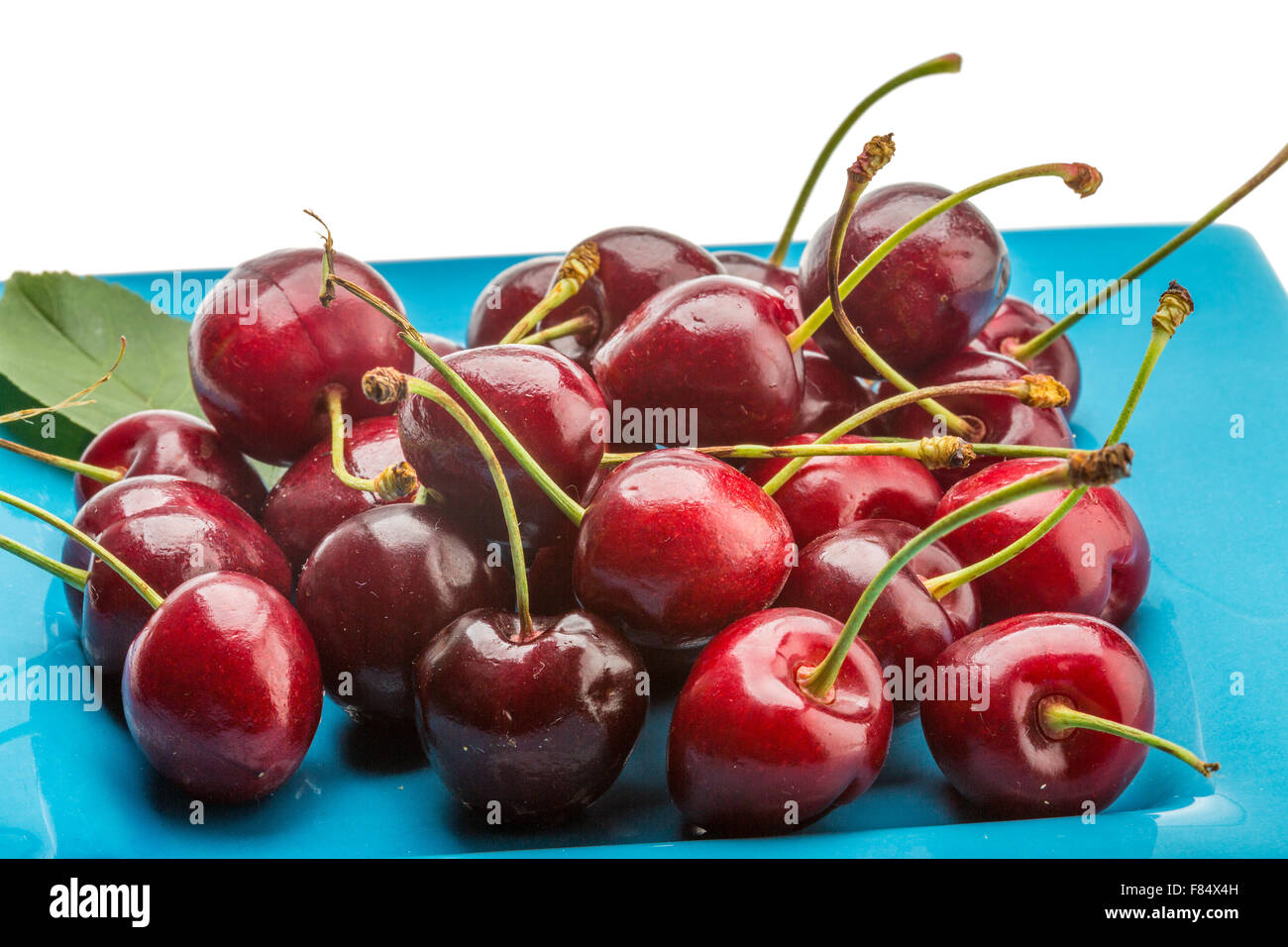 Sweet ripe gean cherry berries Stock Photo - Alamy
