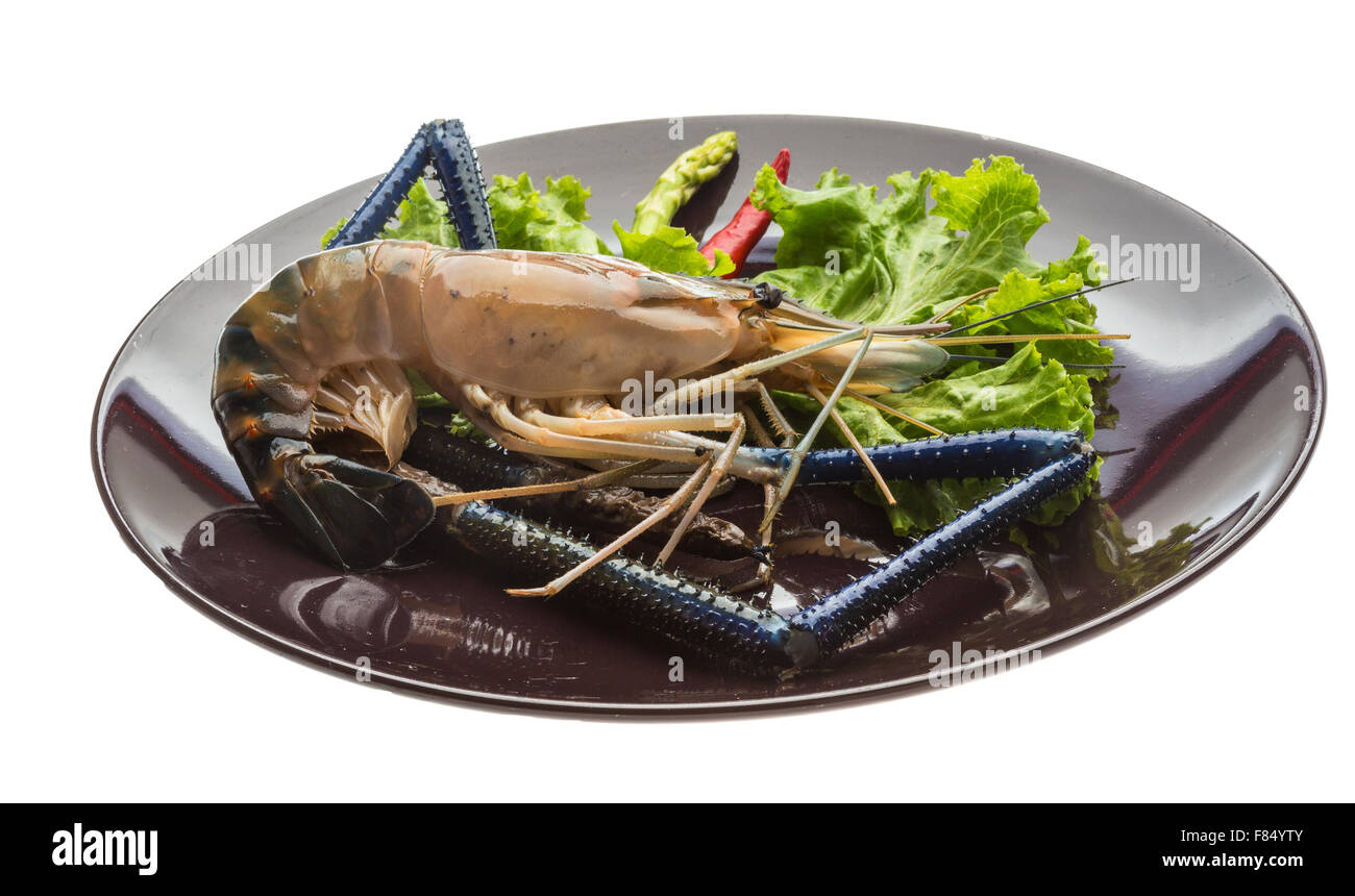 Big Freshwater prawn ready for cooking Stock Photo - Alamy