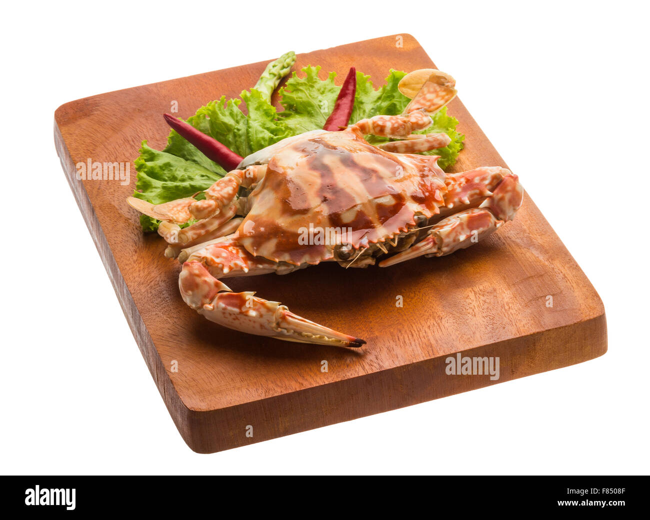 Red crab isolated on white Stock Photo - Alamy