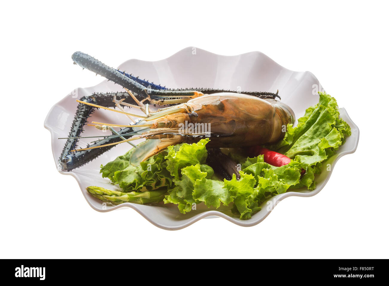 Big Freshwater prawn ready for cooking Stock Photo - Alamy