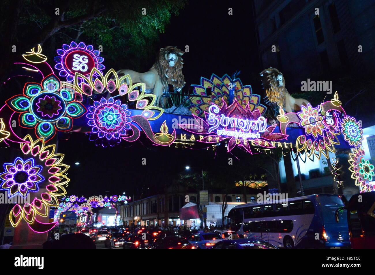 Street light show in Tokyo Disneyland for new year celebration Stock ...