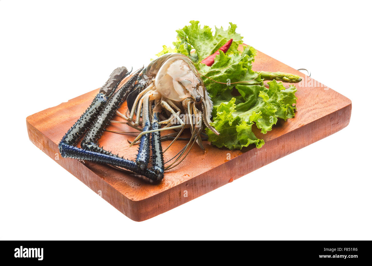 Big Freshwater prawn ready for cooking Stock Photo - Alamy