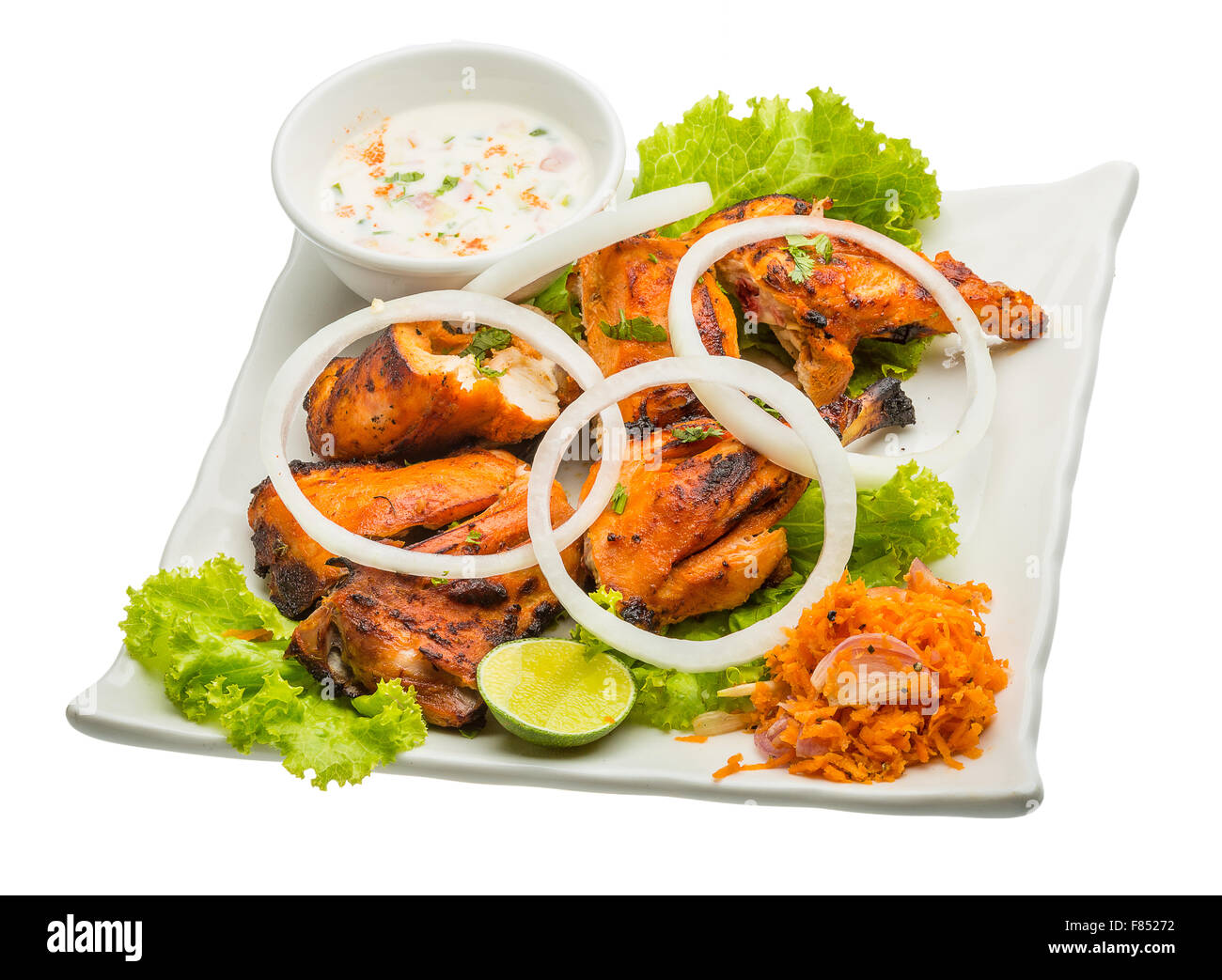 Tandori Chicken - traditional Indian cuisine Stock Photo - Alamy