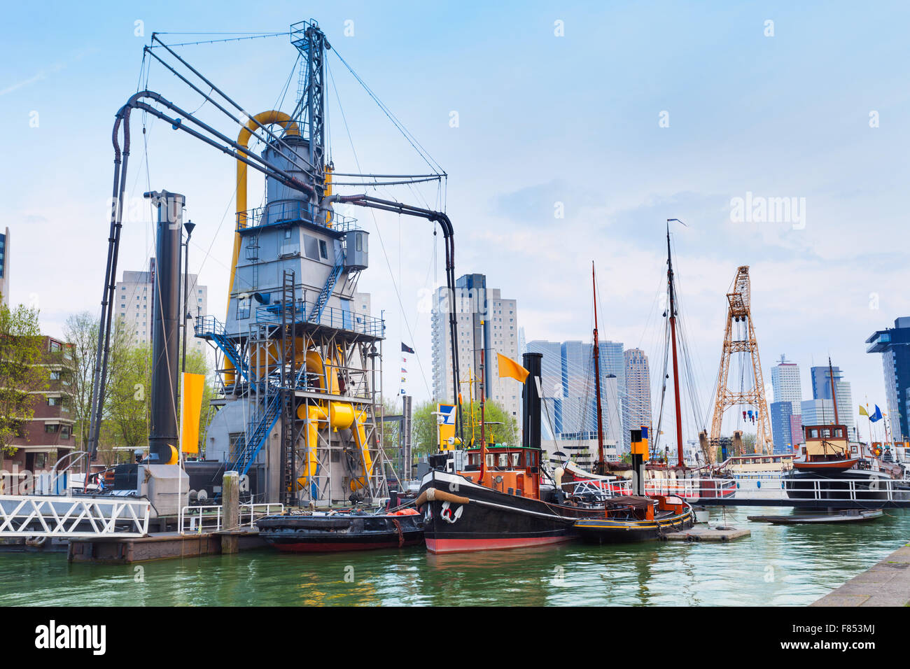 Leuvehaven during day time view in Rotterdam Stock Photo - Alamy