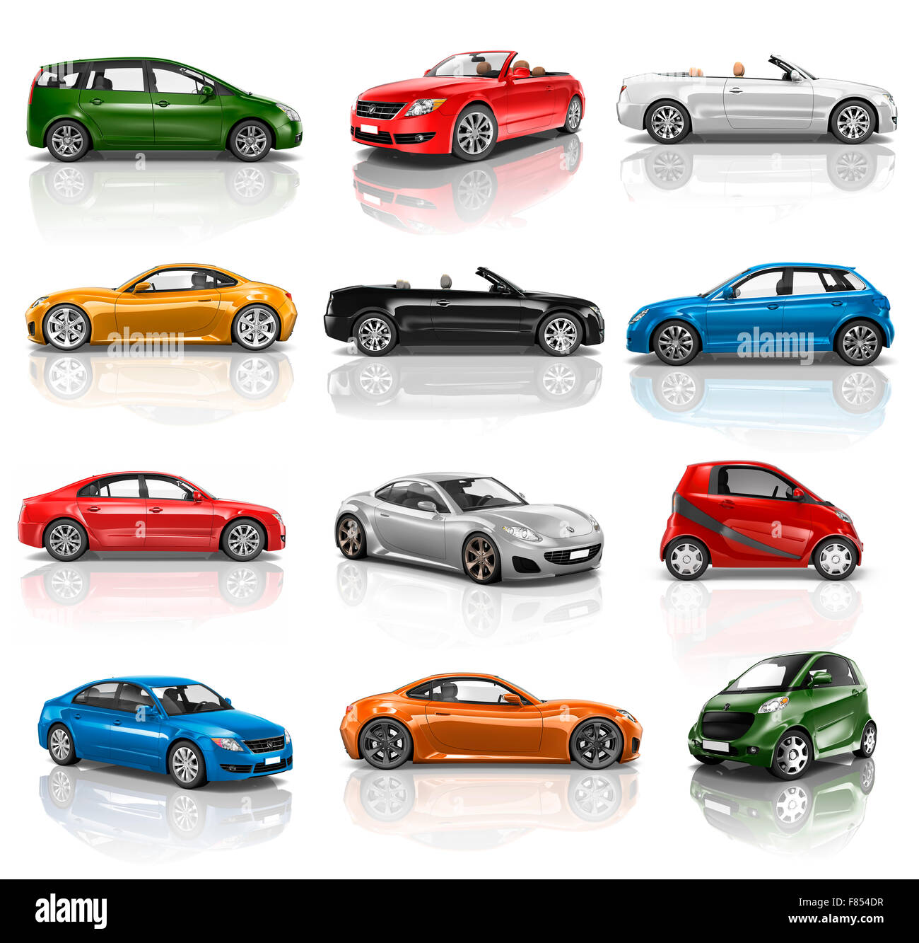 Car Vehicle Transportation 3D Illustration Concept Stock Photo - Alamy