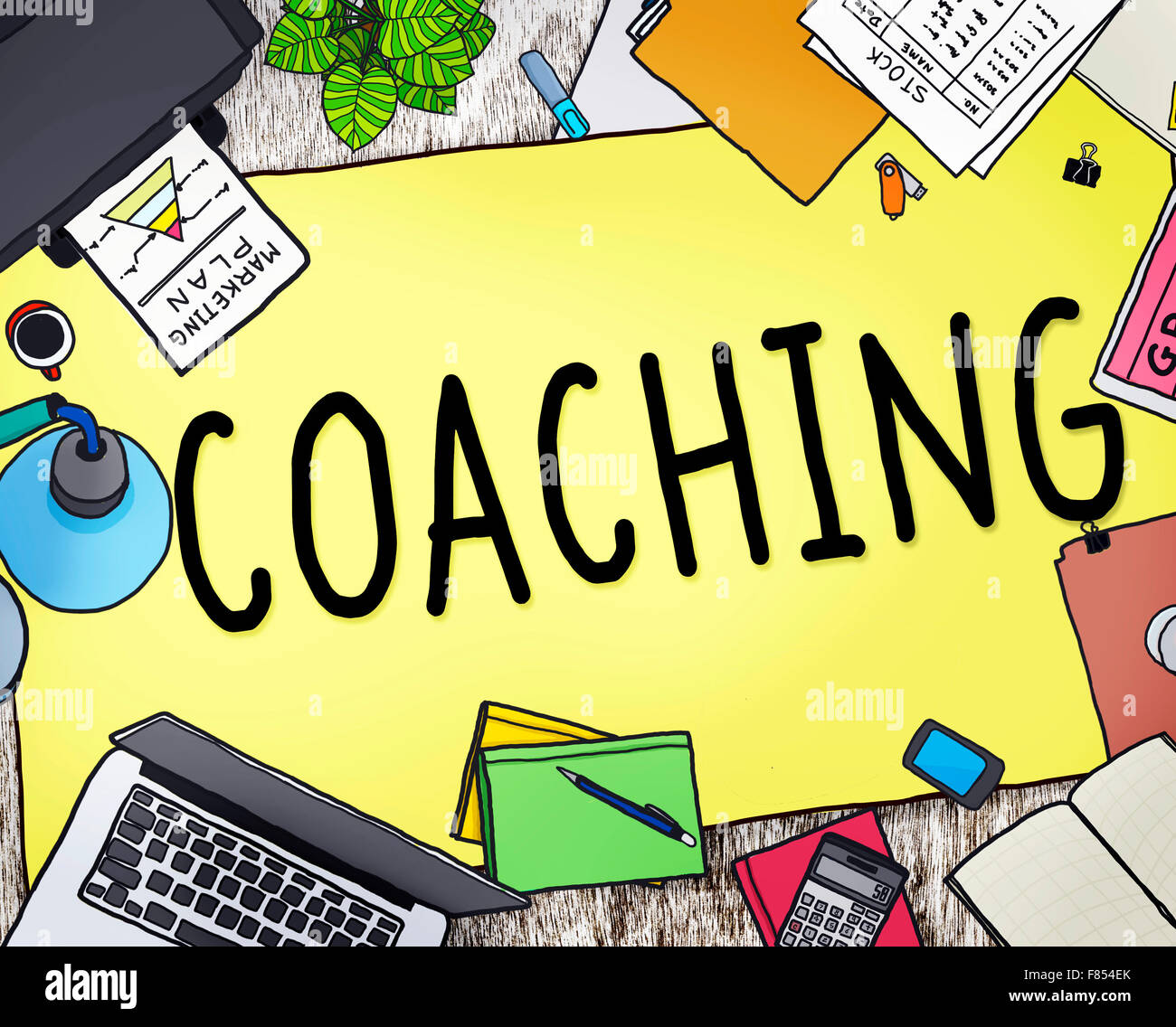 Coaching Training Mentor Teaching Coach Concept Stock Photo - Alamy