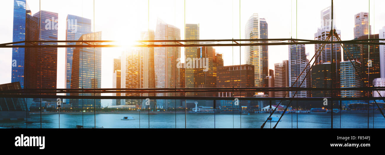 City Lights Urban Scenic View Buildings Concept Stock Photo - Alamy